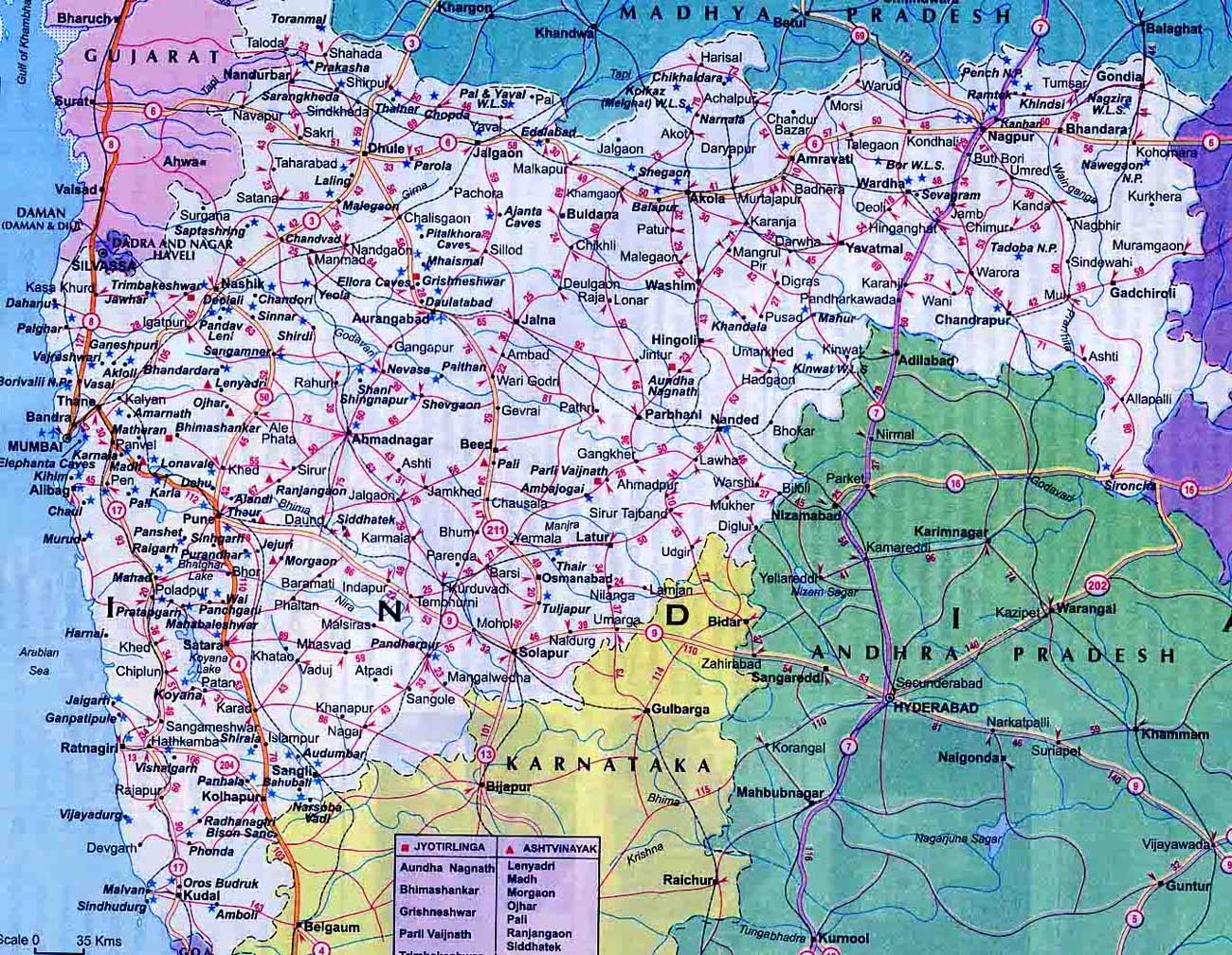 Maharashtra Political Map Mapsof Maharashtra Political Map Mapsof