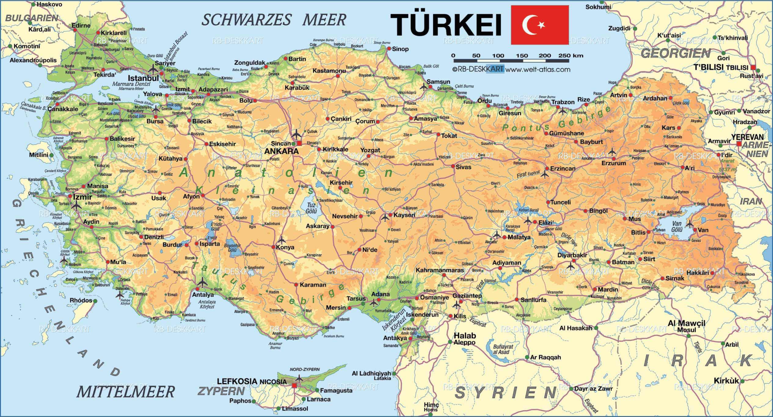 Map Of Turkey MapSof